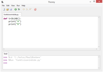 Alamprogramm. Funktsioon – Programmeerimine